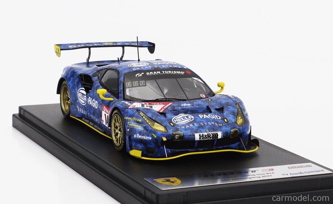LOOKSMART LSRC096 Scale 1/43 | FERRARI 488 GT3 EVO 3.9L TURBO V8 HELLA ...