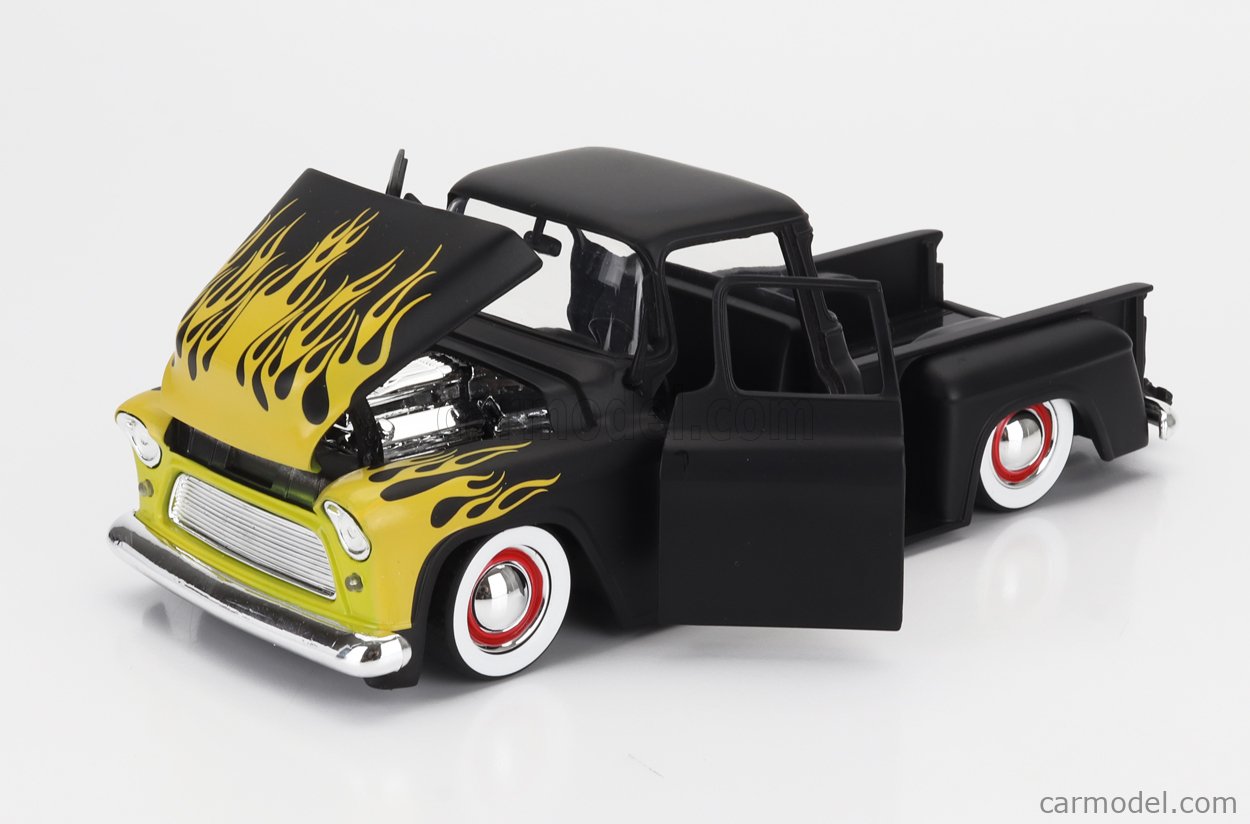 JADA 34294 Scala 1/24 | CHEVROLET STEPSIDE PICK-UP CUSTOM 1955 BLACK ...