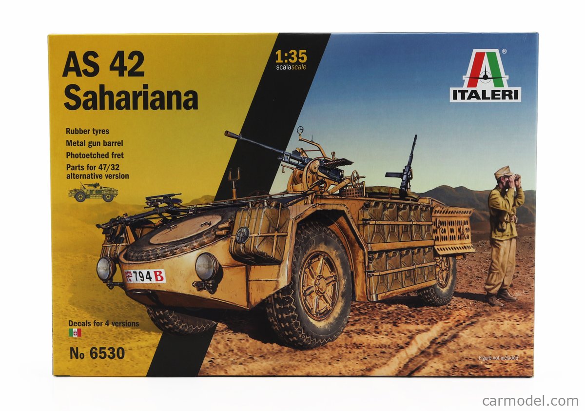 ITALERI IT6530 Scale 1/35 | FIAT SAHARIANA AS42 CAMIONETTA TANK ...