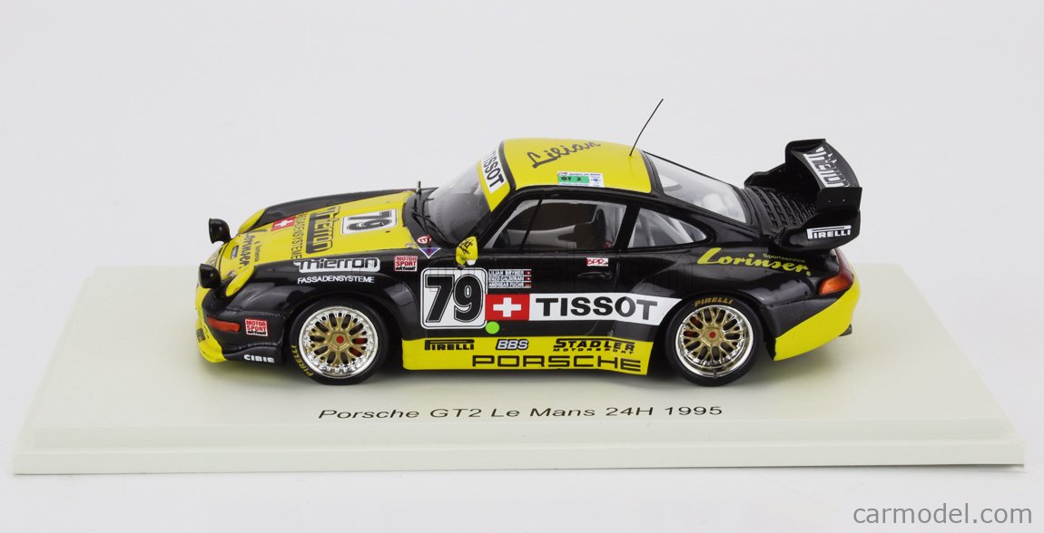 SPARK-MODEL S9899 Scale 1/43 | PORSCHE 911 993 GT2 3.6L TURBO FLAT-6 ...