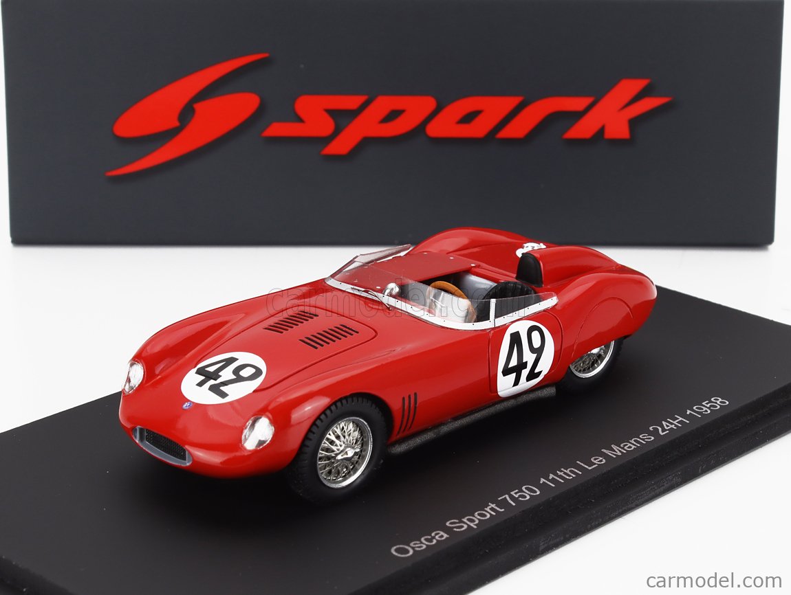SPARK-MODEL S5085 Scale 1/43 | OSCA 750S SPIDER TEAM AUTOMOBILI OSCA N ...