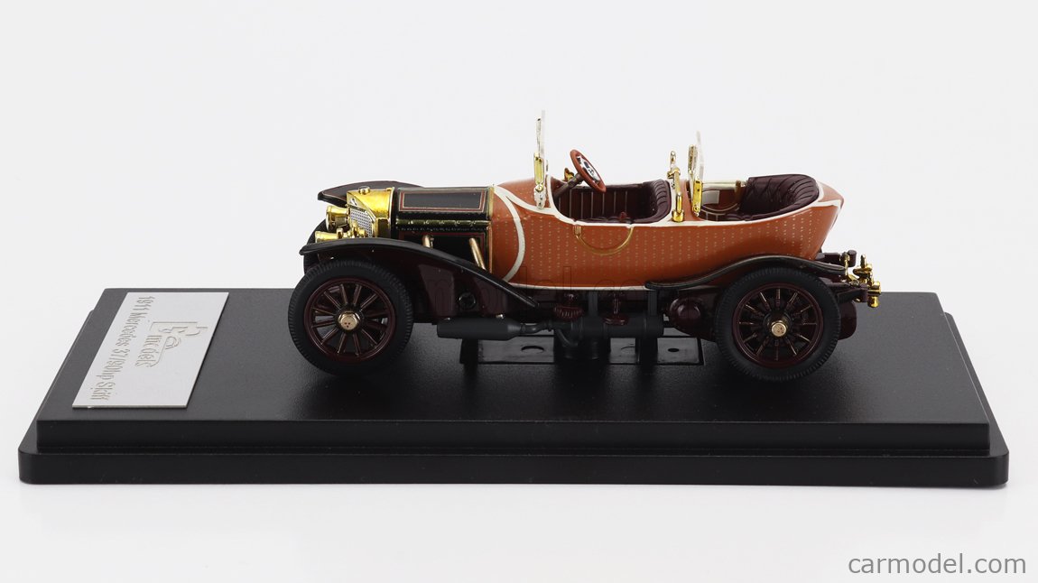 DD-MODELS DD16401 Scale 1/64 | MERCEDES BENZ 37/90HP SKIFF 1911 GREEN BROWN