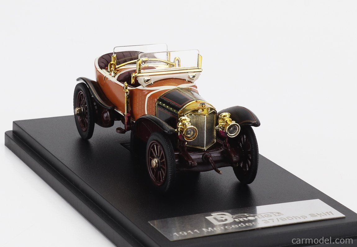 DD-MODELS DD16401 Scale 1/64 | MERCEDES BENZ 37/90HP SKIFF 1911 BLACK BROWN