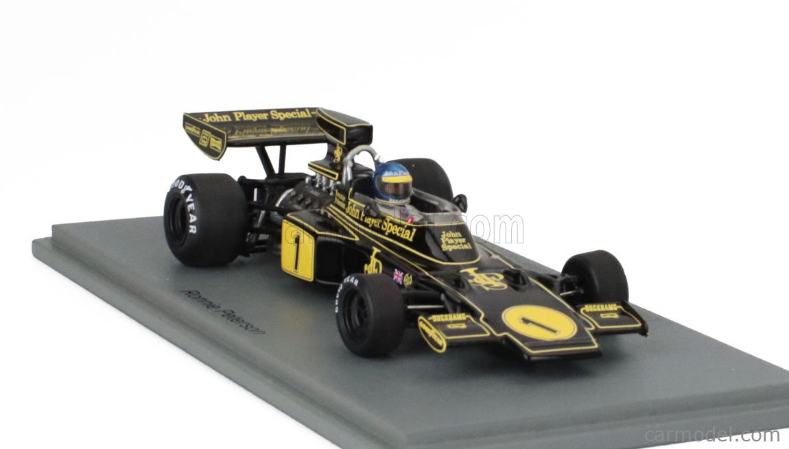 SPARK-MODEL S7156 Scale 1/43 | LOTUS F1 72E N 1 ITALY GP 1974 RONNIE PETERSON BLACK