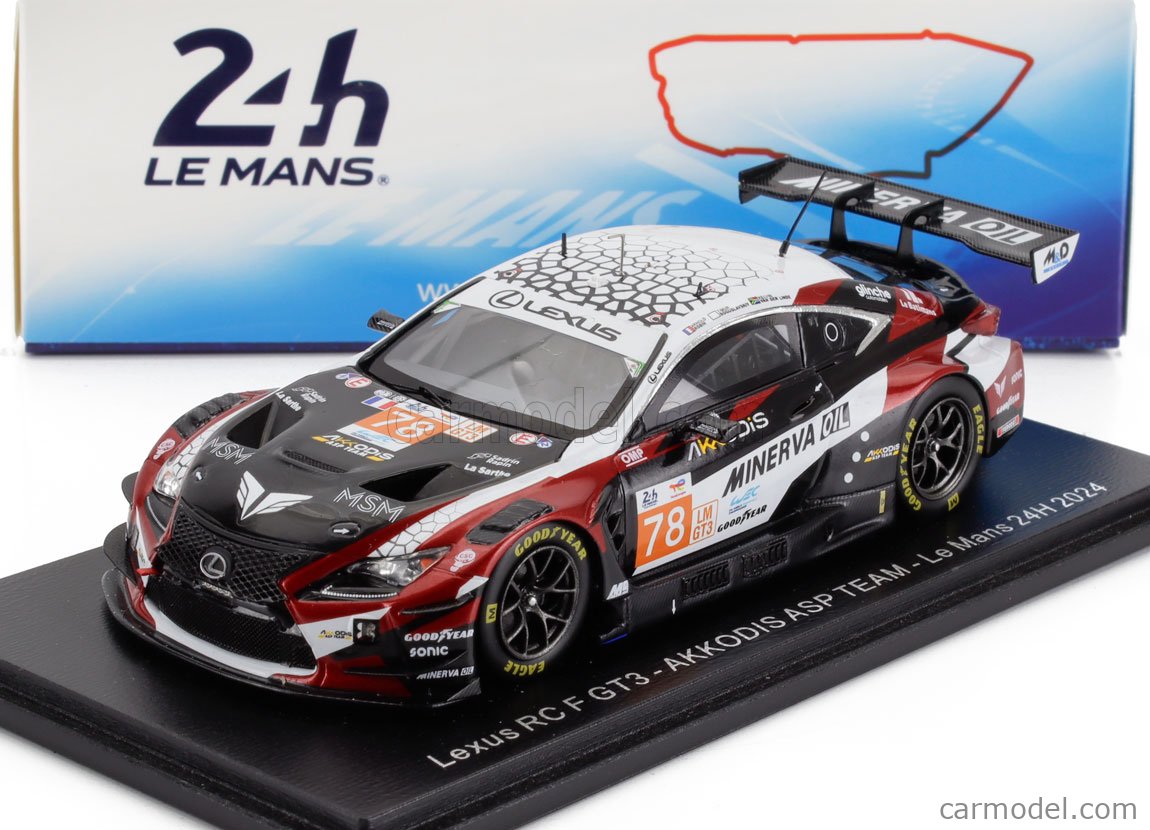 SPARK-MODEL S9154 Scale 1/43 | LEXUS RC F GT3 5.0L V8 TEAM AKKODIS ASP ...