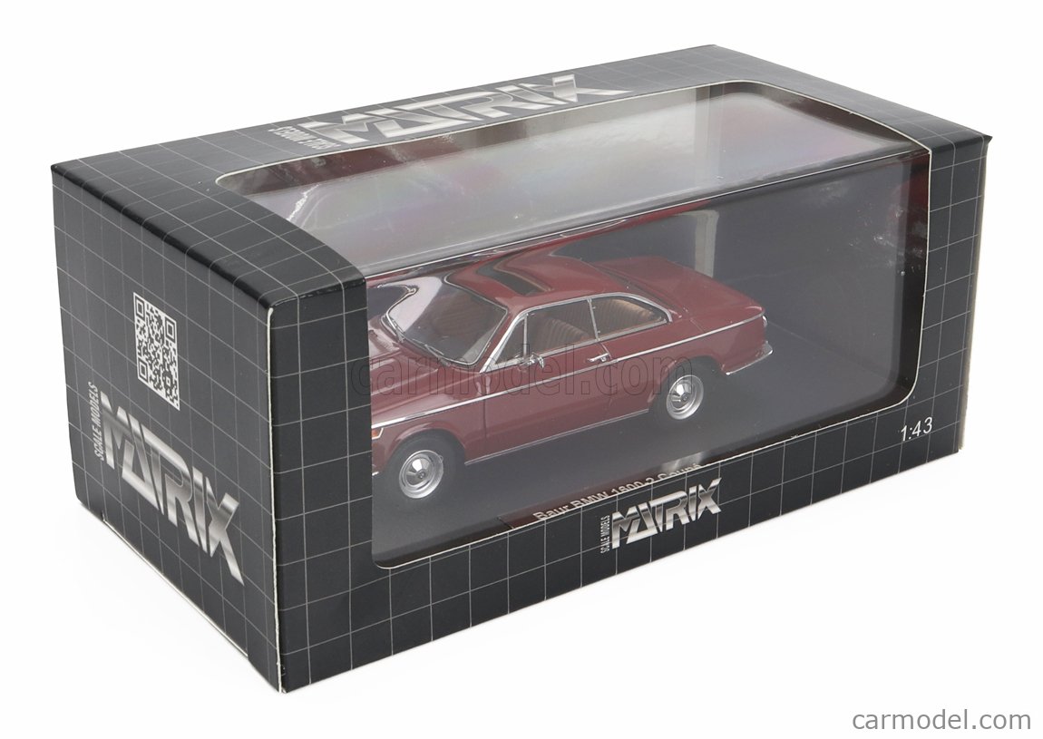 MATRIX SCALE MODELS MX30202-013 Scale 1/43 | BMW 1602 BAUR COUPE 1967 RED