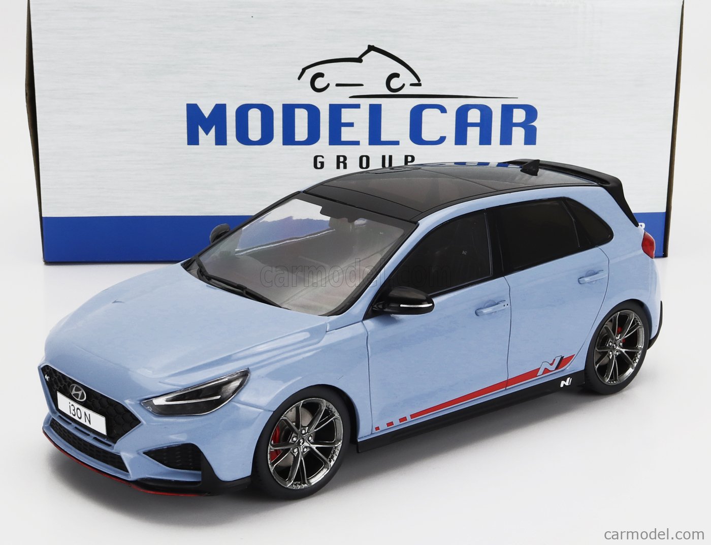 MCG MCG18503 Echelle 1/18 | HYUNDAI i30N 2022 LIGHT BLUE