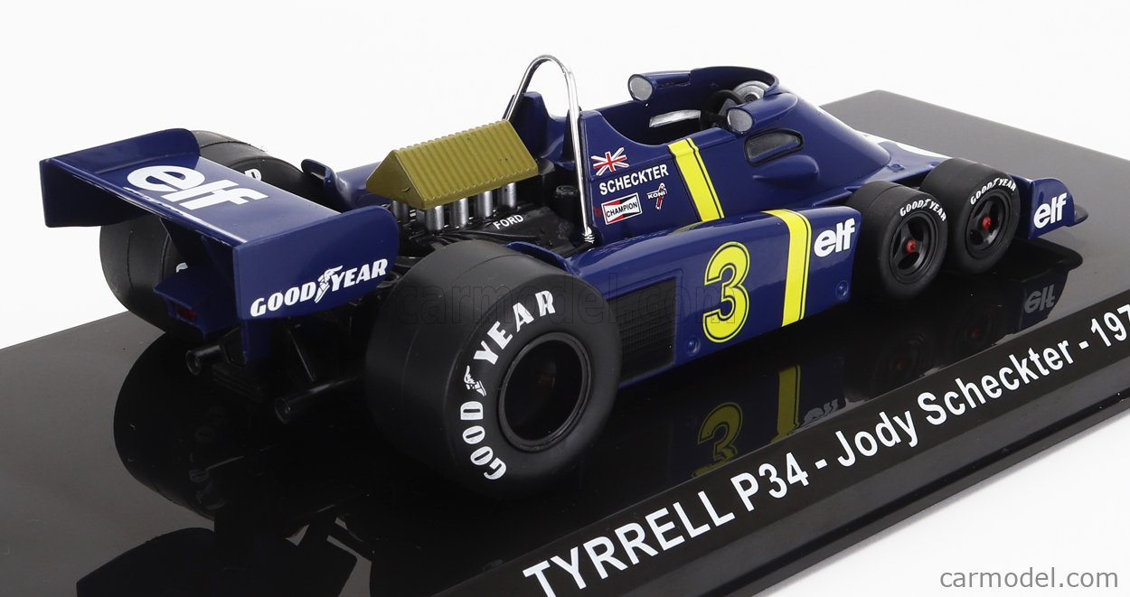 EDICOLA ABFOR004 Scale 1/24 | TYRRELL F1 P34 N 3 6 WHEELS N 3 SEASON 1976 JODY SCHECKTER ...
