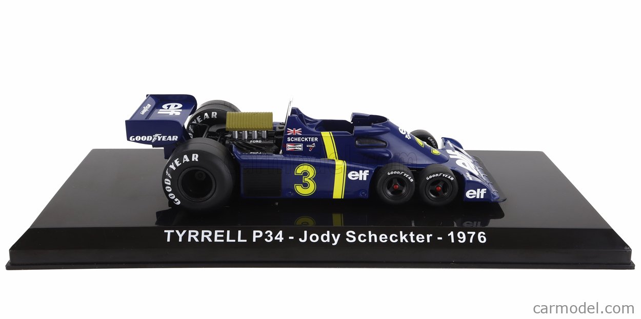 EDICOLA ABFOR004 Scale 1/24 | TYRRELL F1 P34 N 3 6 WHEELS N 3 SEASON 1976 JODY SCHECKTER ...