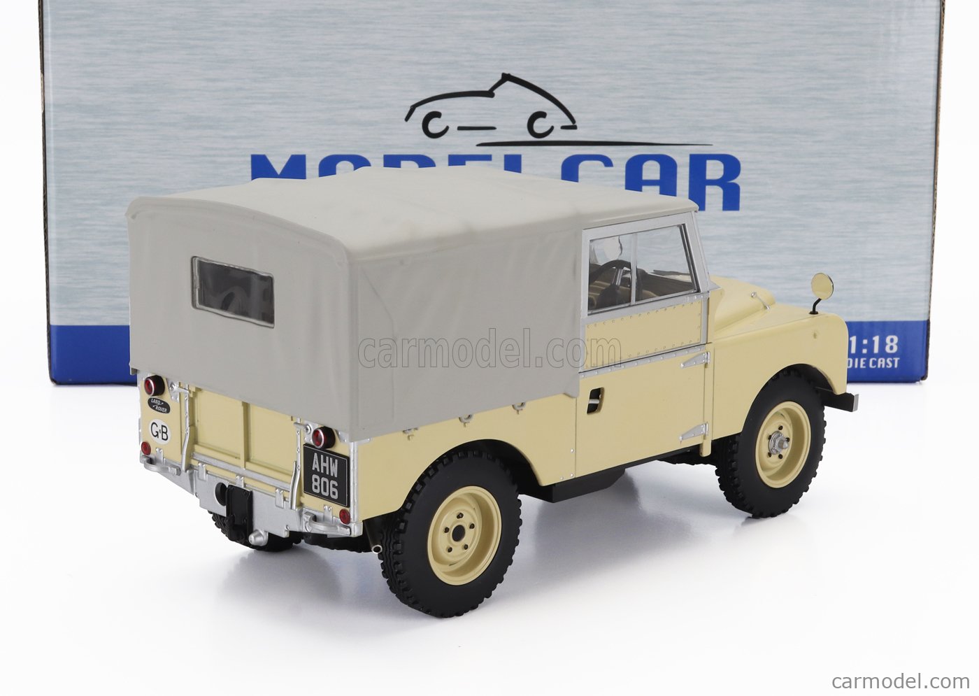 MCG MCG18368 Scale 1/18 | LAND ROVER 88 1-SERIES HARD-TOP 1957 BEIGE GREY