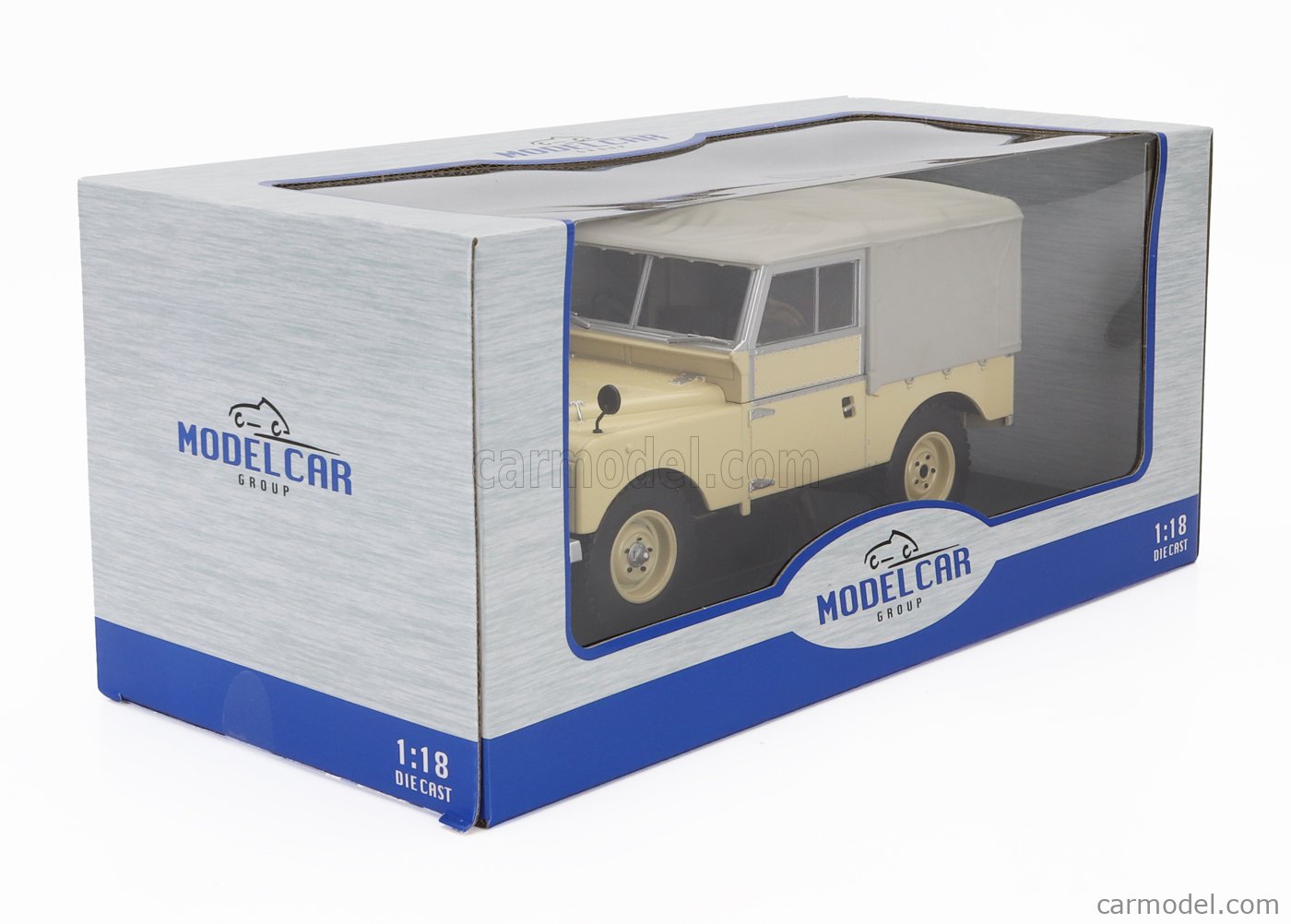 MCG MCG18368 Scale 1/18 | LAND ROVER 88 1-SERIES HARD-TOP 1957 BEIGE GREY