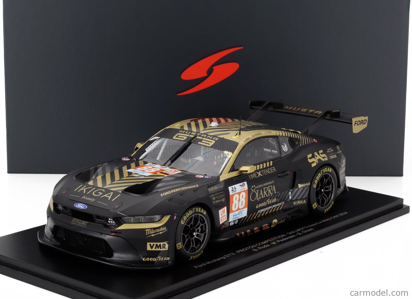 SPARK-MODEL 18S661 Escala 1/18 | FORD USA MUSTANG GT3 COYOTE 5.4L V8 ...