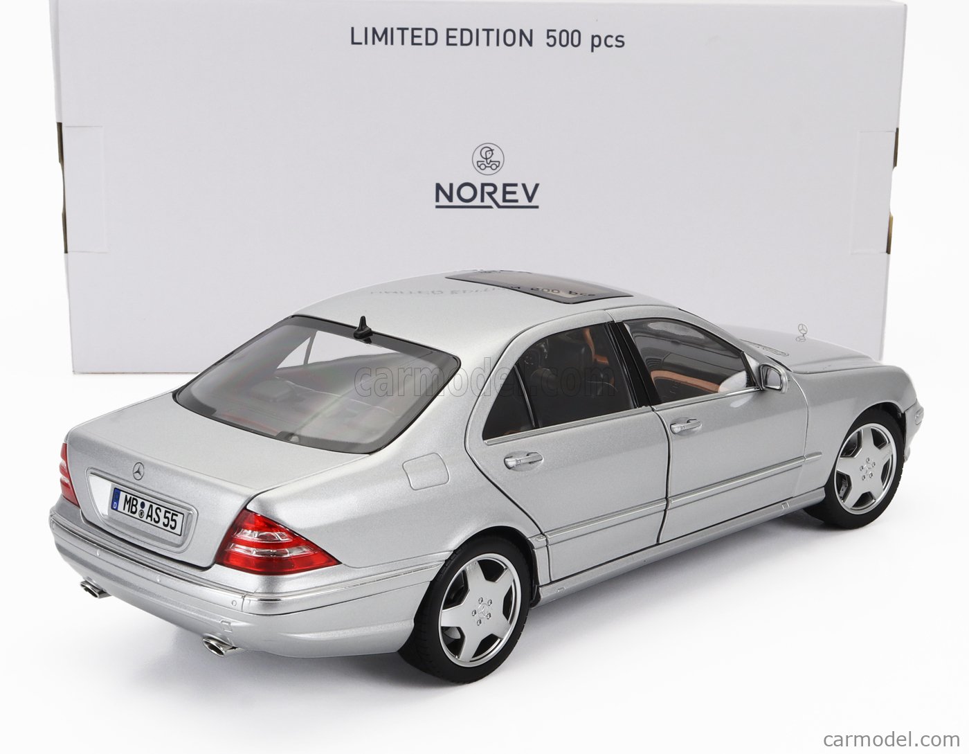 NOREV 183816 Scale 1/18 | MERCEDES BENZ S-CLASS S55 AMG (W220) 2000 SILVER