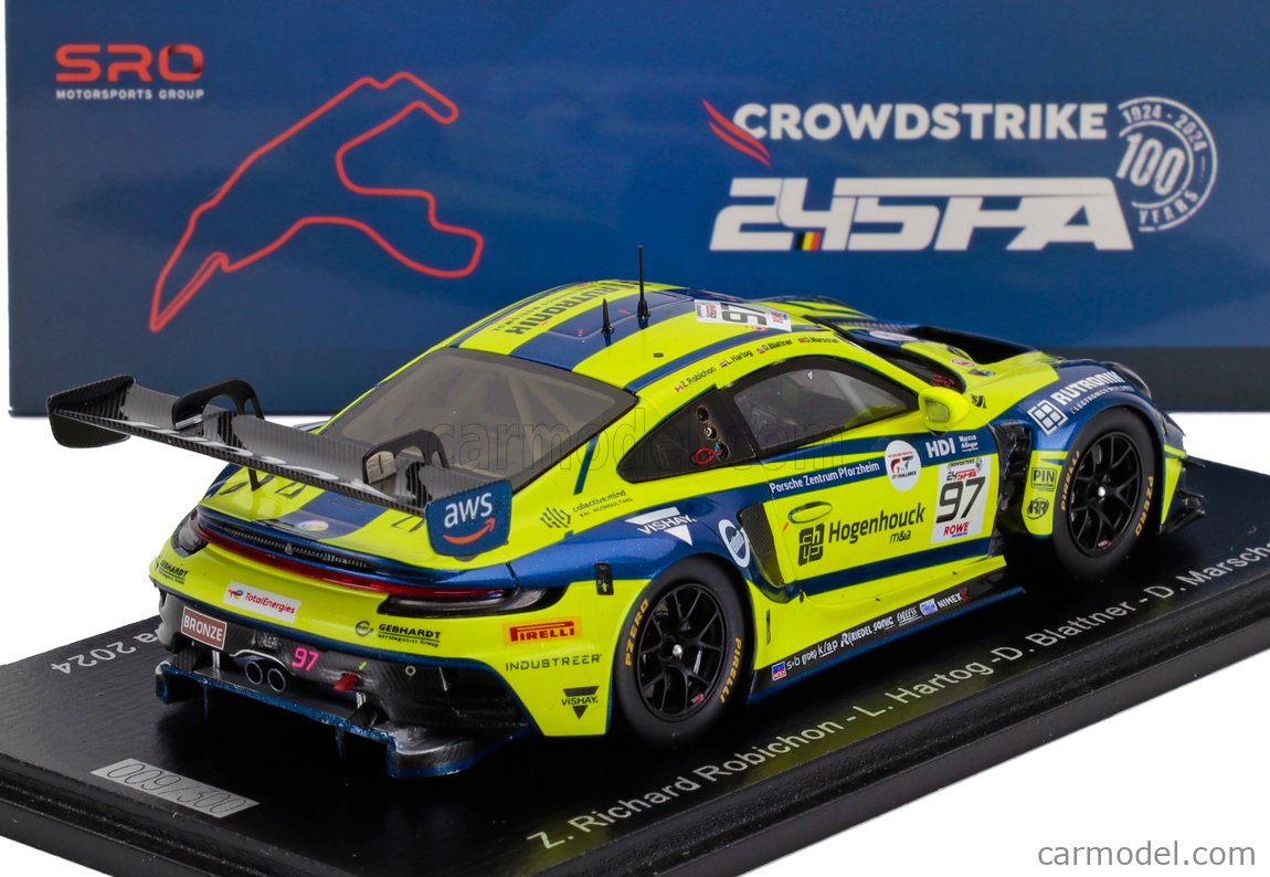 SPARK-MODEL SB837 Scala 1/43 | PORSCHE 911 992 GT3 R 4.2L TEAM RUTRONIK ...