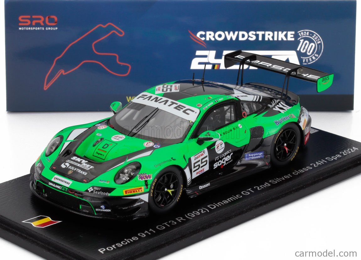 SPARK-MODEL SB802 Scala 1/43 | PORSCHE 911 992 GT3 R 4.2L TEAM DINAMIC ...