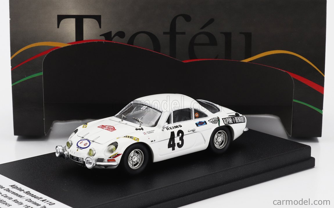 TROFEU TRFRRFR079 Scale 1/43 | RENAULT ALPINE A110 (night version) N 43 ...