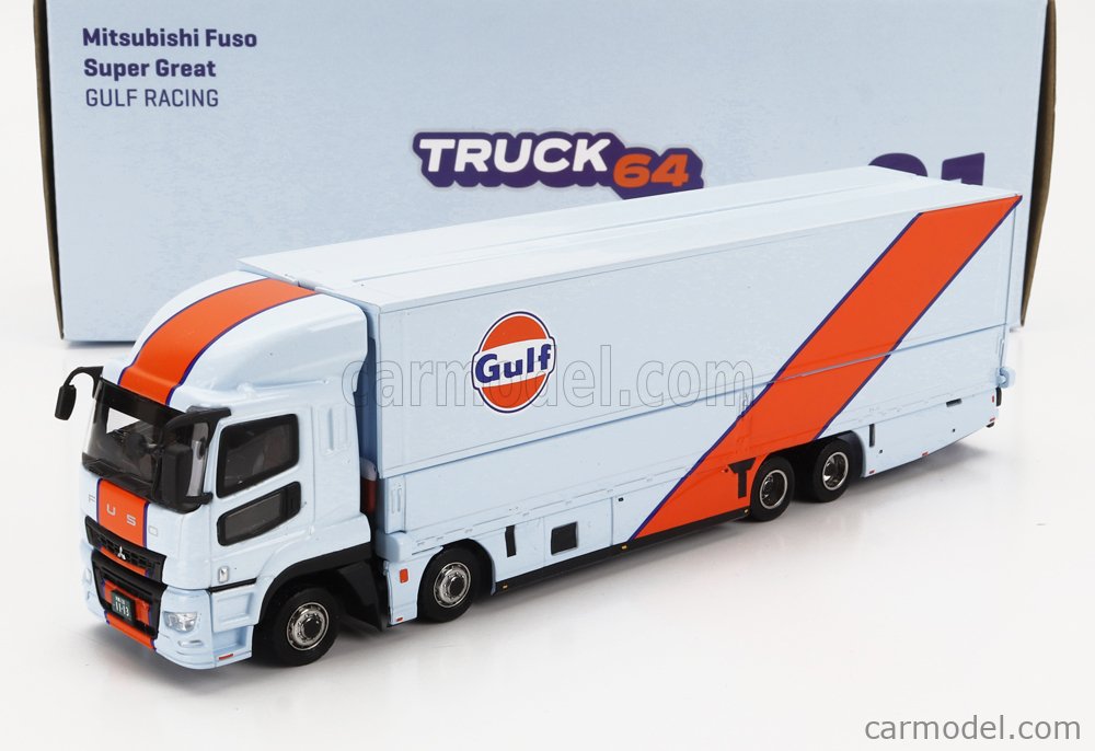 TARMAC T64T-TL001-GULF Scale 1/64 | MITSUBISHI FUSO TRUCK CAR ...