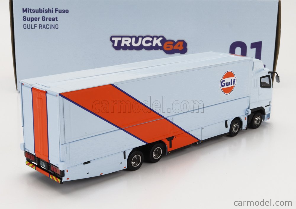 TARMAC T64T-TL001-GULF Scale 1/64 | MITSUBISHI FUSO TRUCK CAR ...