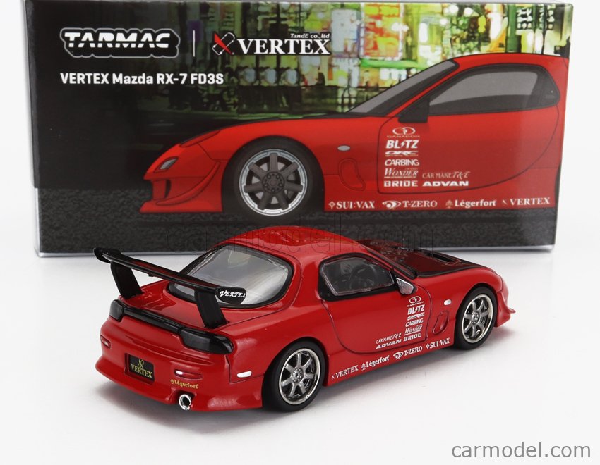TARMAC T64G-022-RE Scale 1/64 | MAZDA RX-7 FD3S A-SPEC COUPE 1993 RED