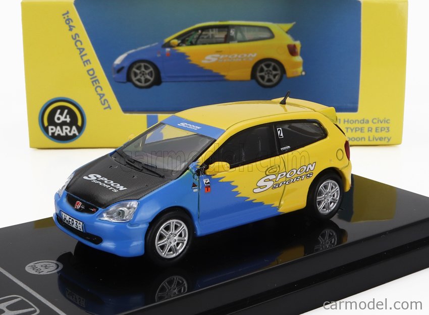 PARAGON-MODELS PA-55348-L Scale 1/64 | HONDA CIVIC TYPE R EP3 RACING ...