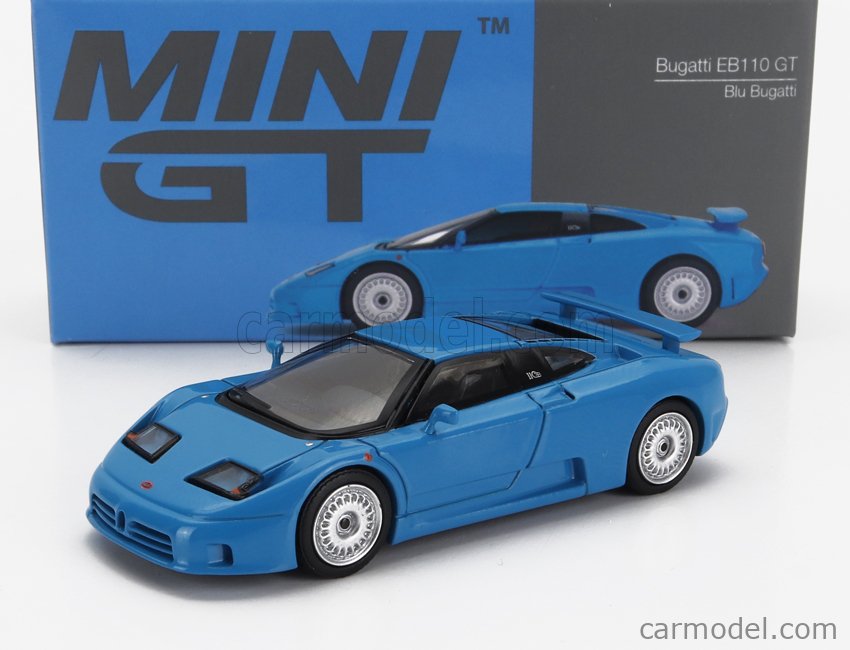 MINI-GT MGT00644-L Scale 1/64 | BUGATTI EB110 GT 1995 BLUE