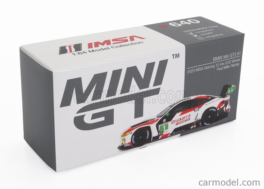 MINI-GT MGT00640-L Scale 1/64 | BMW 4-SERIES M4 GT3 TEAM PAUL MILLER ...
