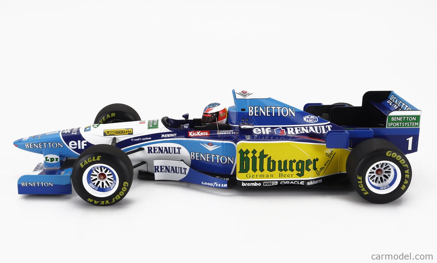 MINICHAMPS 510953201 Scale 1/18 | BENETTON F1 B195 TEAM MILD SEVEN RENAULT N 1 WORLD CHAMPION ...