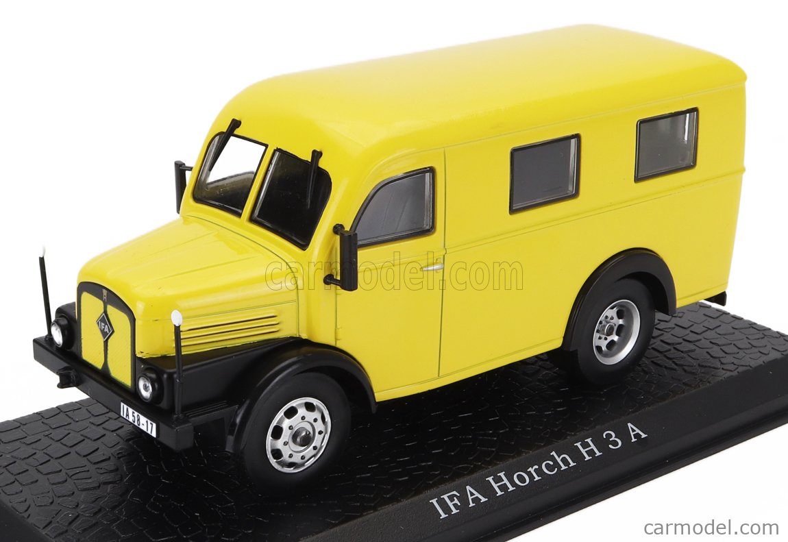 EDICOLA ABDDR194-7167103 Scale 1/43 | IFA HORCH H3A TRUCK 1951 YELLOW BLACK