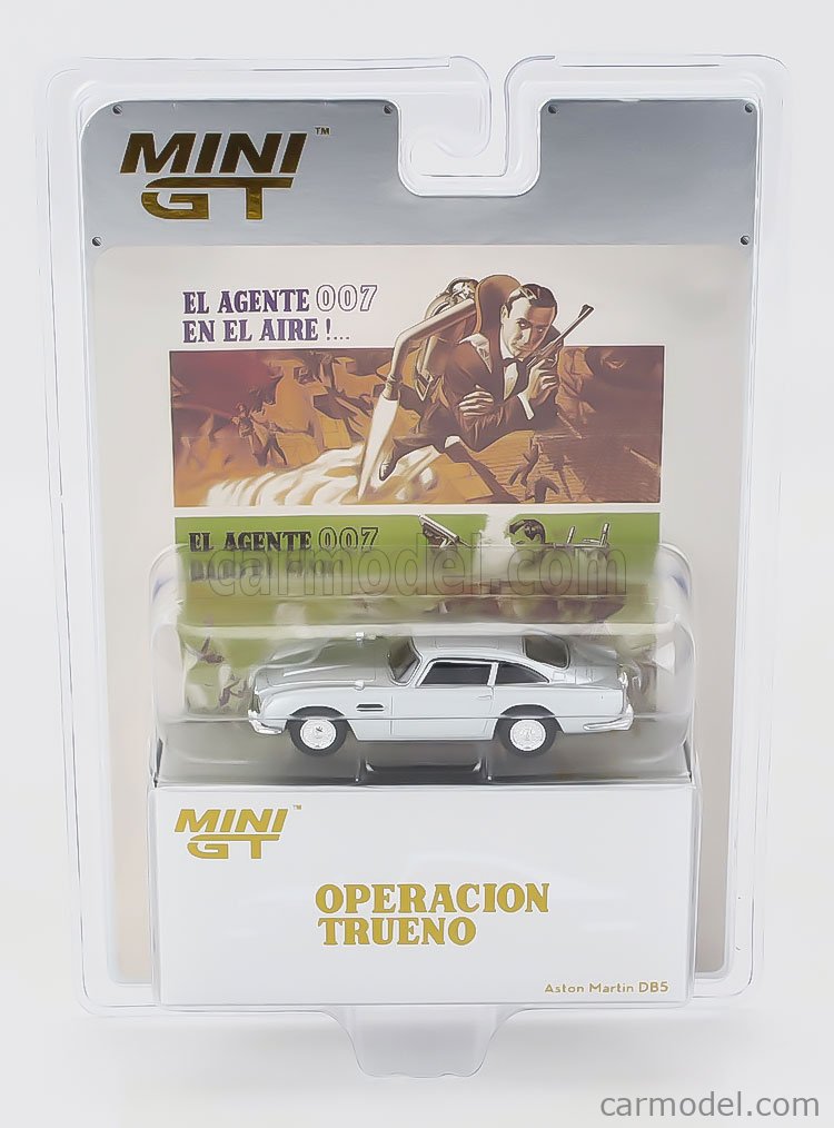 MINI-GT MGT00901-007S Scala 1/64 | ASTON MARTIN DB5 1964 - 007 JAMES ...