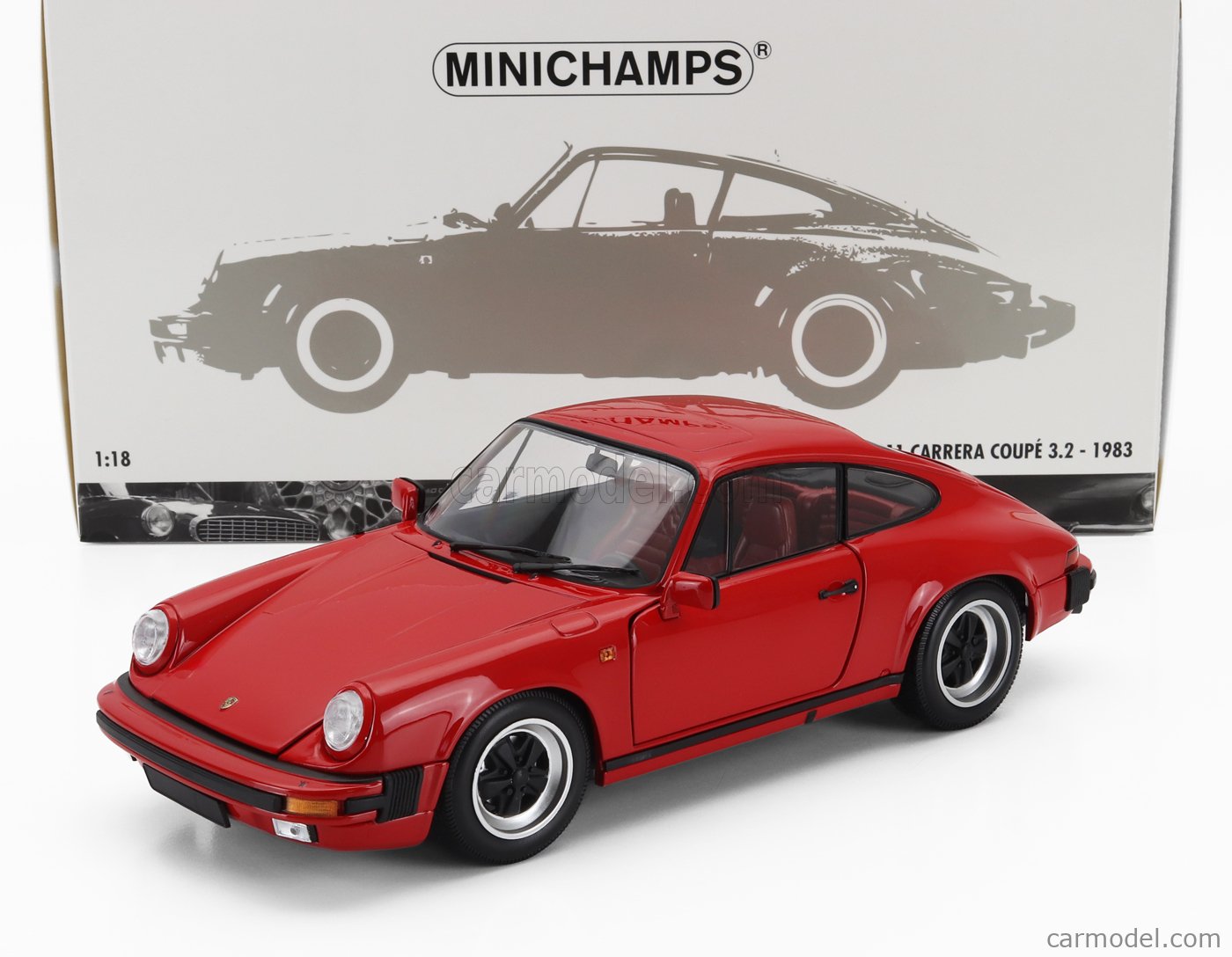 MINICHAMPS 100063021 Scale 1/18 | PORSCHE 911 3.2 CARRERA COUPE 1983 RED