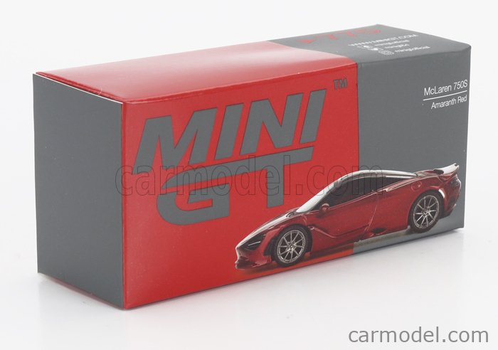 MINI-GT MGT00775-L Scale 1/64 | McLAREN 750S 2023 RED