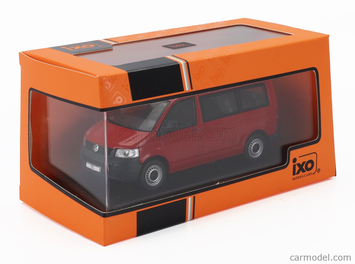 IXO-MODELS CLC564N.22 Scale 1/43 | VOLKSWAGEN T5 TDi MINIBUS 2003 RED