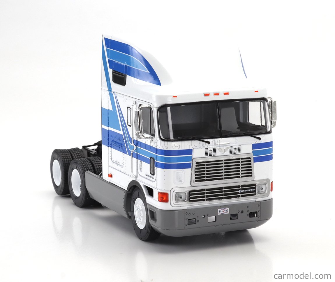 IXO-MODELS TR190.22 Scale 1/43 | INTERNATIONAL EAGLE CABOVER TRACTOR TRUCK 3-ASSI 1995 WHITE BLUE
