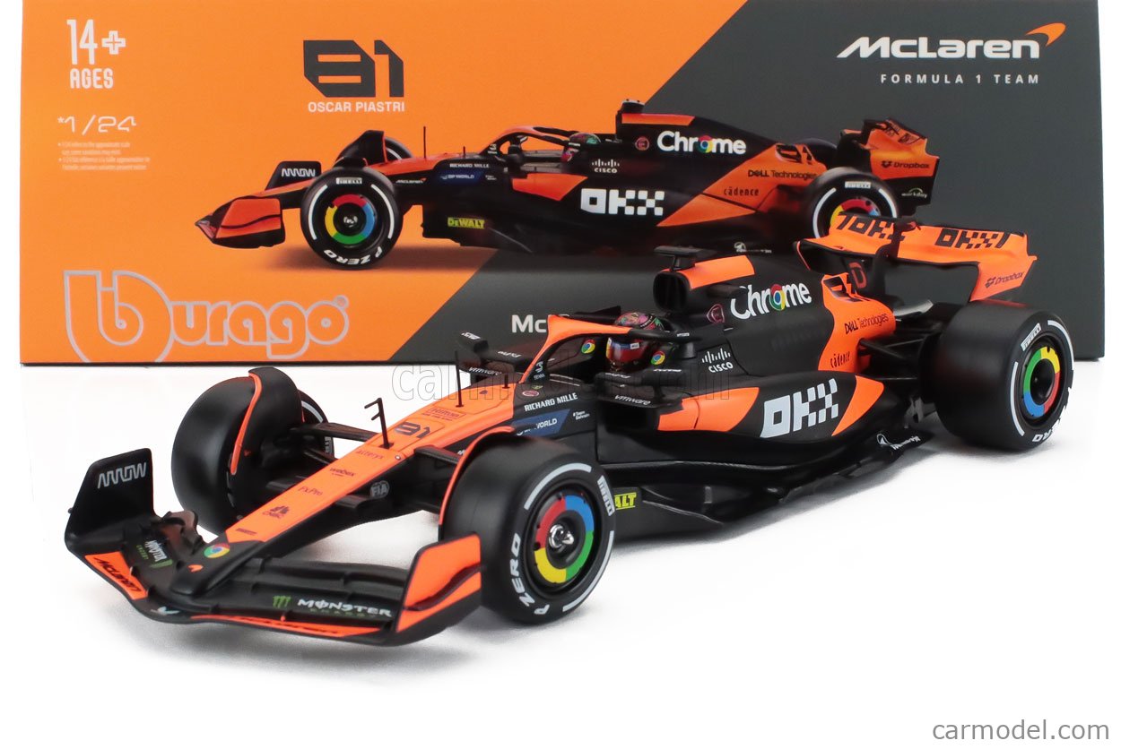 BURAGO 18-28033-P Scale 1/24 | McLAREN F1 MCL38 TEAM MCLAREN N 81 MIAMI ...