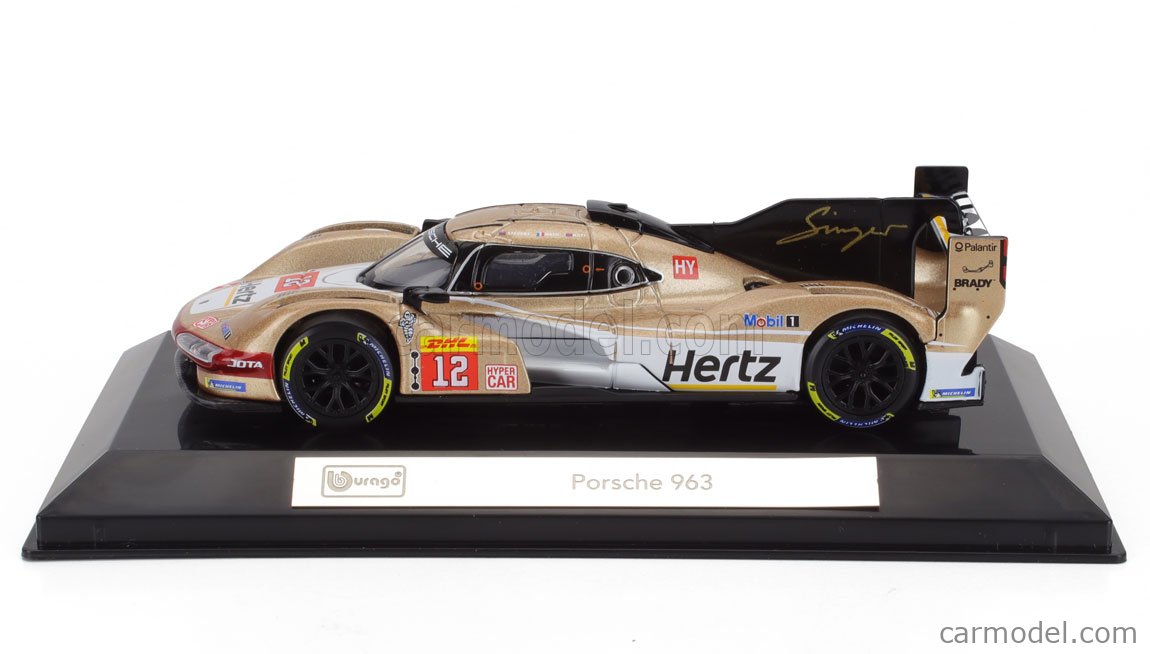 BURAGO 18-38317 Scala 1/43 | PORSCHE 963 9RD 4.6L TURBO V8 TEAM HERTZ ...