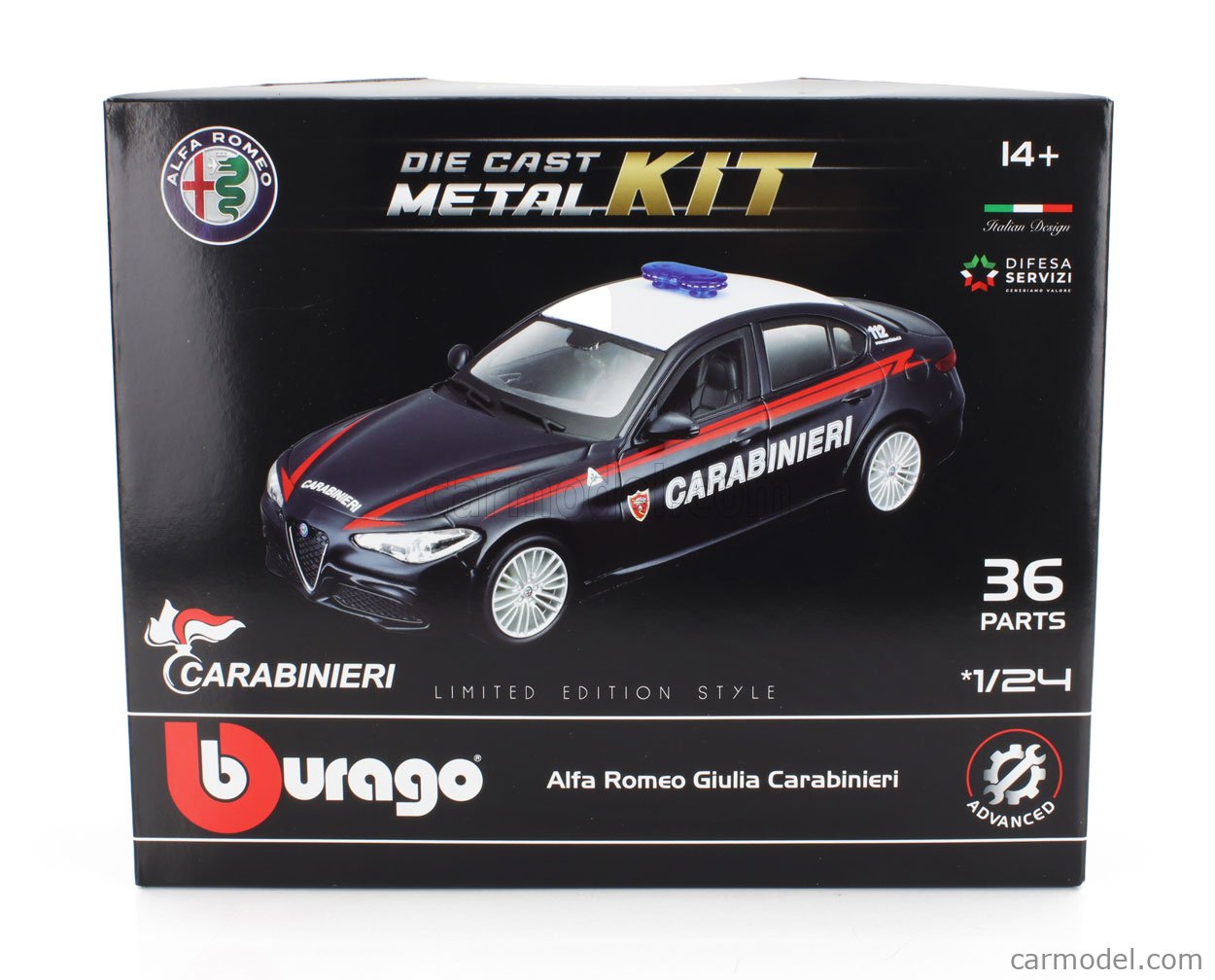 BURAGO 18-25128-KIT Scale 1/24 | ALFA ROMEO GIULIA CARABINIERI 2016 ...