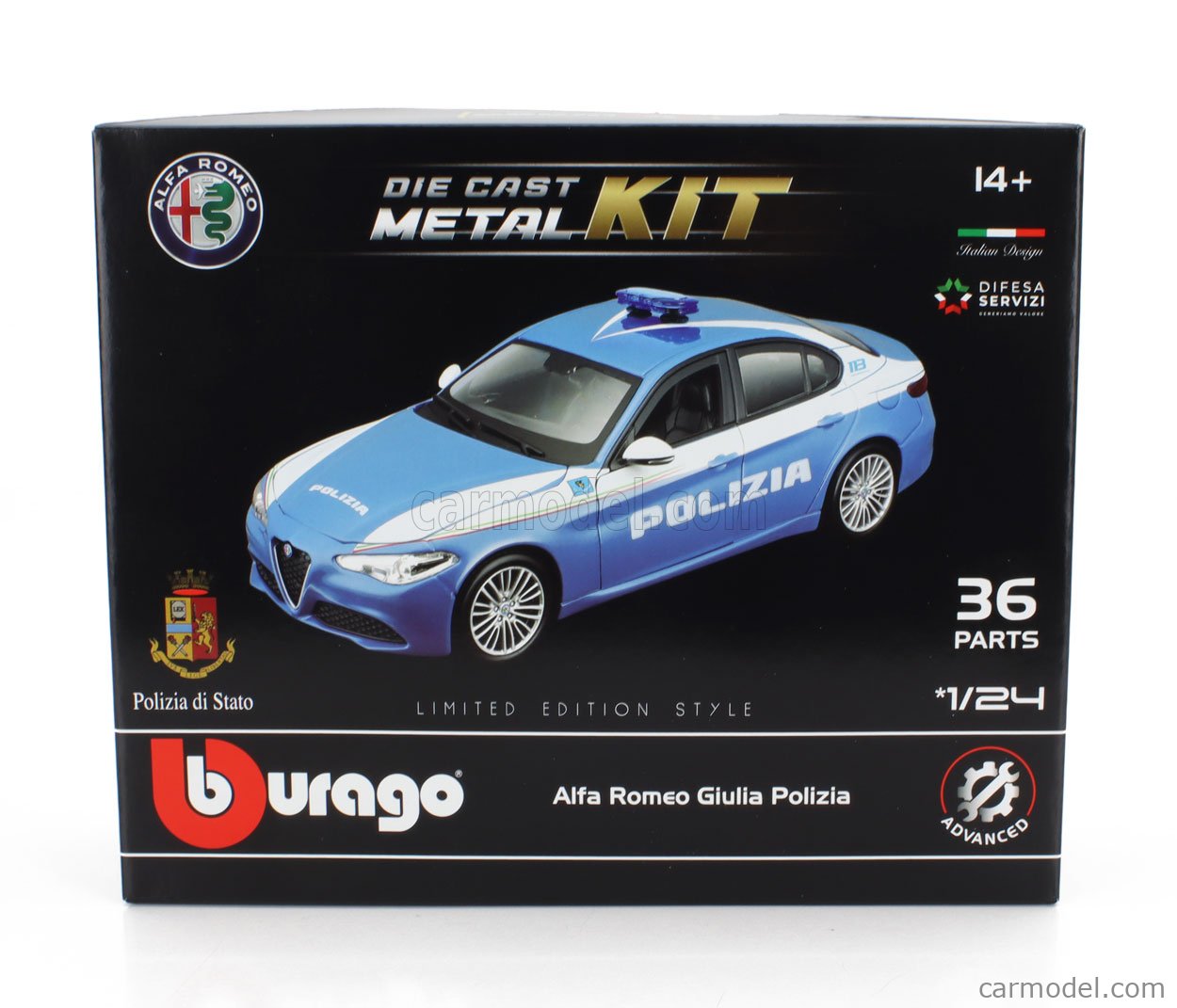 BURAGO 18-25129-KIT Scale 1/24 | ALFA ROMEO GIULIA POLIZIA 2016 - 36 ...