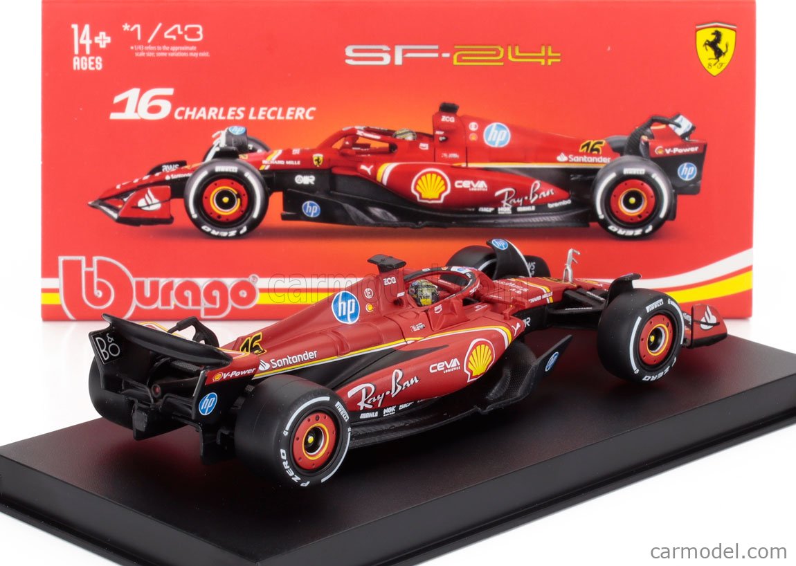 BURAGO 18-36843-01928-LEC-MONZA Escala 1/43 | FERRARI F1 SF-24 TEAM ...