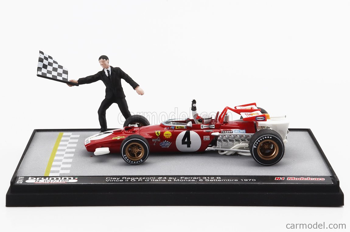 BRUMM PROM S24/16 Escala 1/43 | FERRARI F1 DIORAMA 312B N 4 WINNER ...