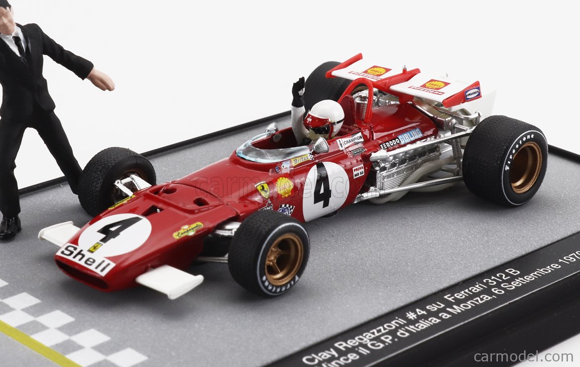 BRUMM PROM S24/16 Scala 1/43 | FERRARI F1 DIORAMA 312B N 4 WINNER ITALY ...