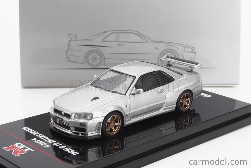 INNO-MODELS IN64-R34VS-SIL Escala 1/64 | NISSAN SKYLINE GT-R (R34) V ...