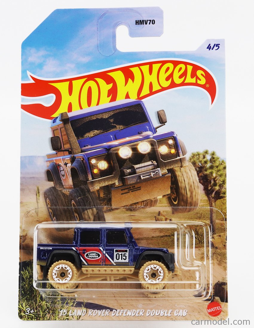 MATTEL HOT WHEELS HLK19-HMV70 Scale 1/64 | LAND ROVER DEFENDER DOUBLE ...