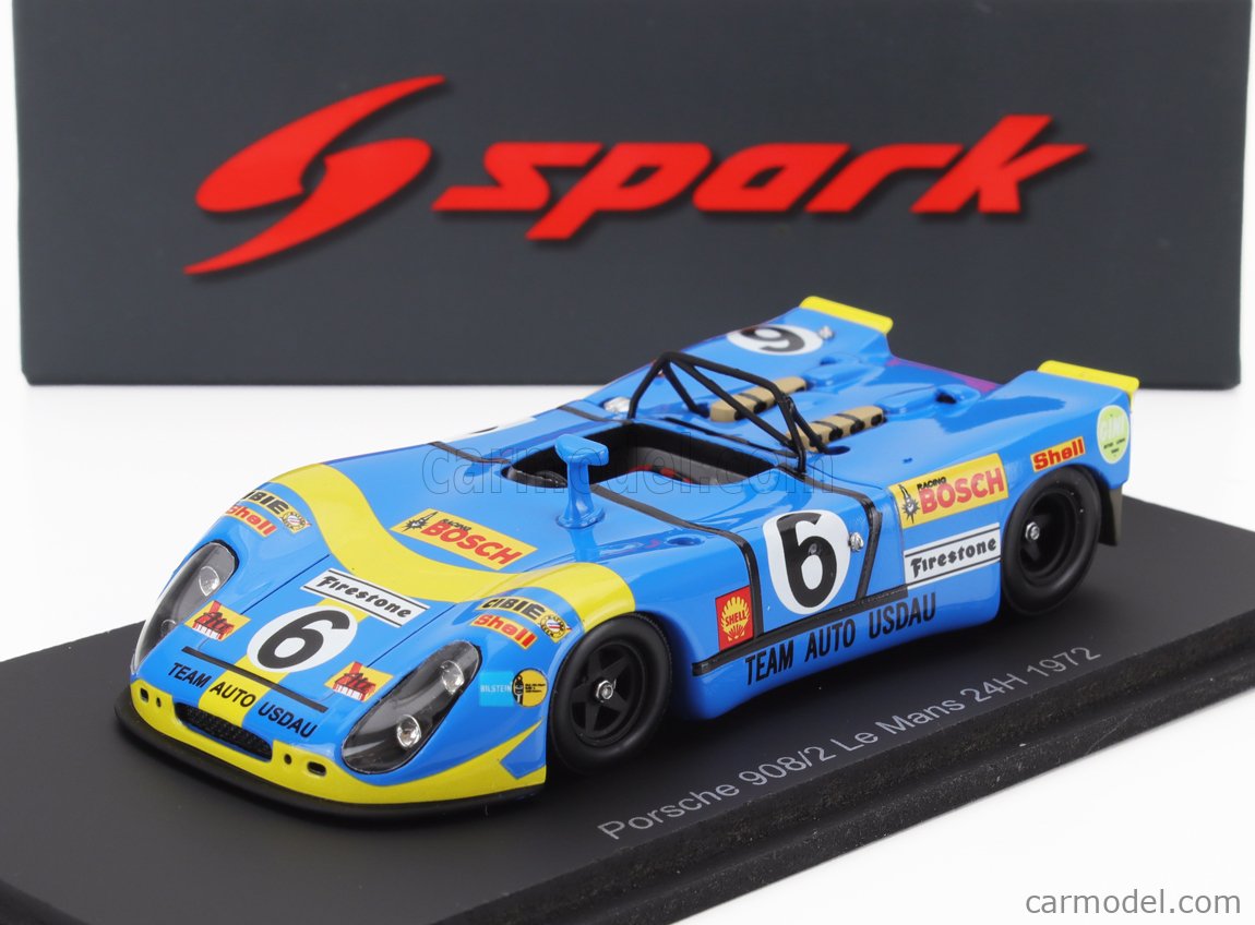 SPARK-MODEL S9775 Echelle 1/43 | PORSCHE 908/2 N 6 24h LE MANS 1972 HELMUT KRAUSE - HANS DIETER ...