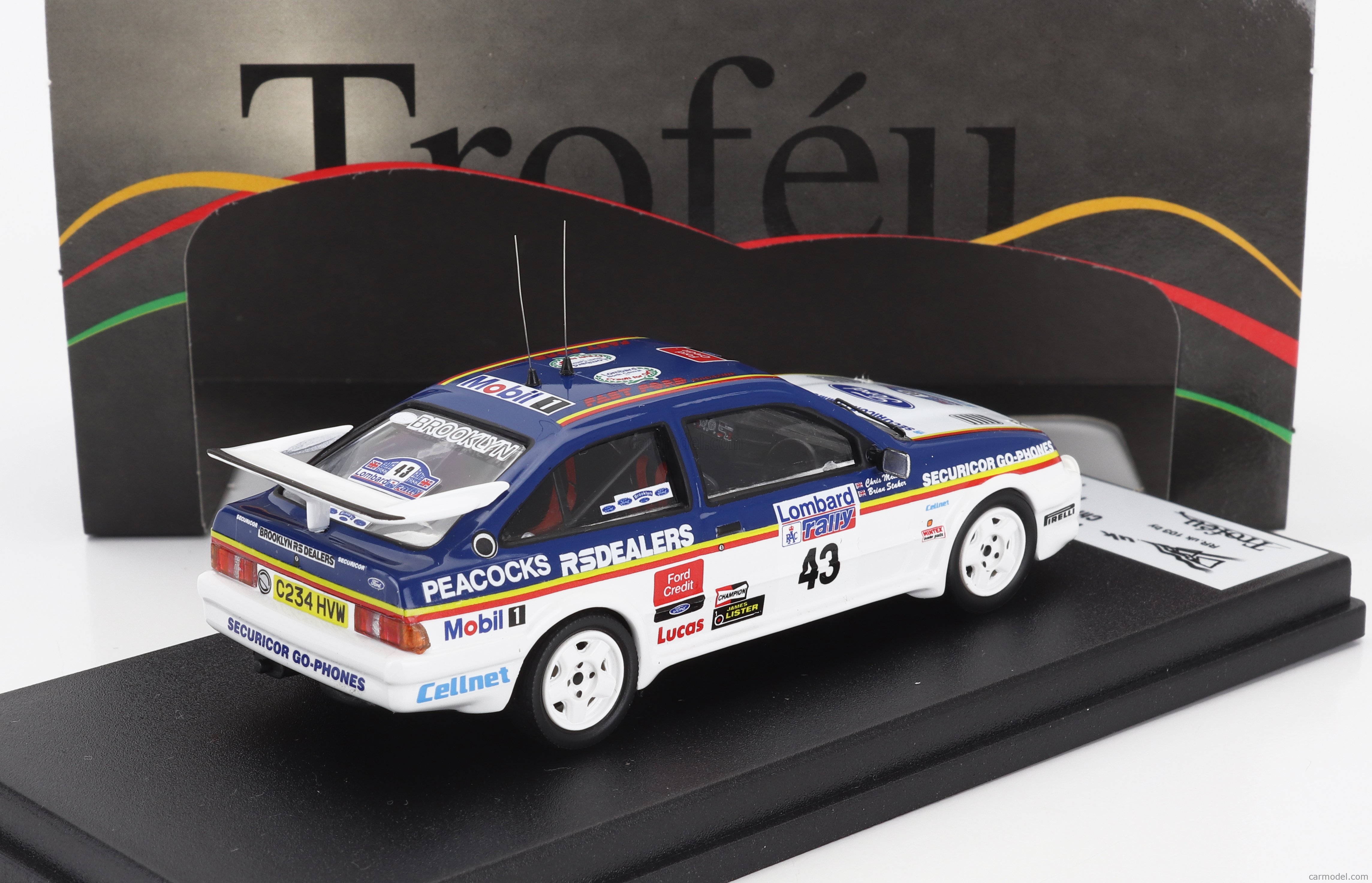 TROFEU TRFRRUK103 Scale 1/43 | FORD ENGLAND SIERRA RS COSWORTH N 43 ...