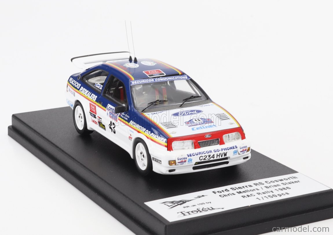 TROFEU TRFRRUK103 Scale 1/43 | FORD ENGLAND SIERRA RS COSWORTH N 43 ...