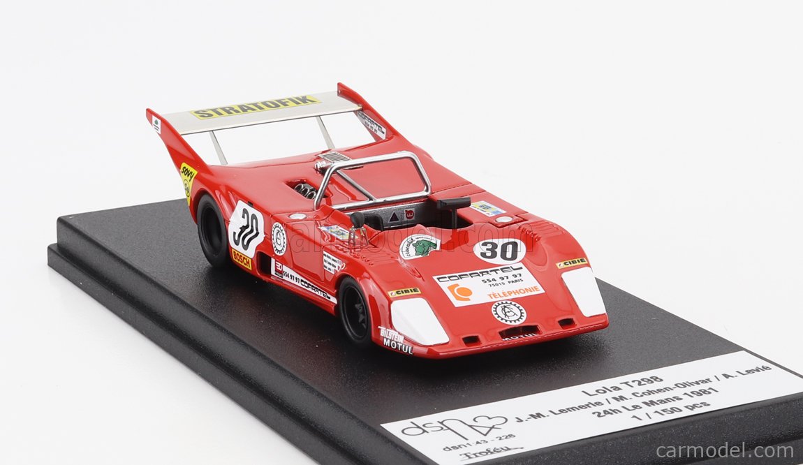 TROFEU TRFDSN226 Scale 1/43 | LOLA T298 N 30 24h LE MANS 1981 JEAN ...