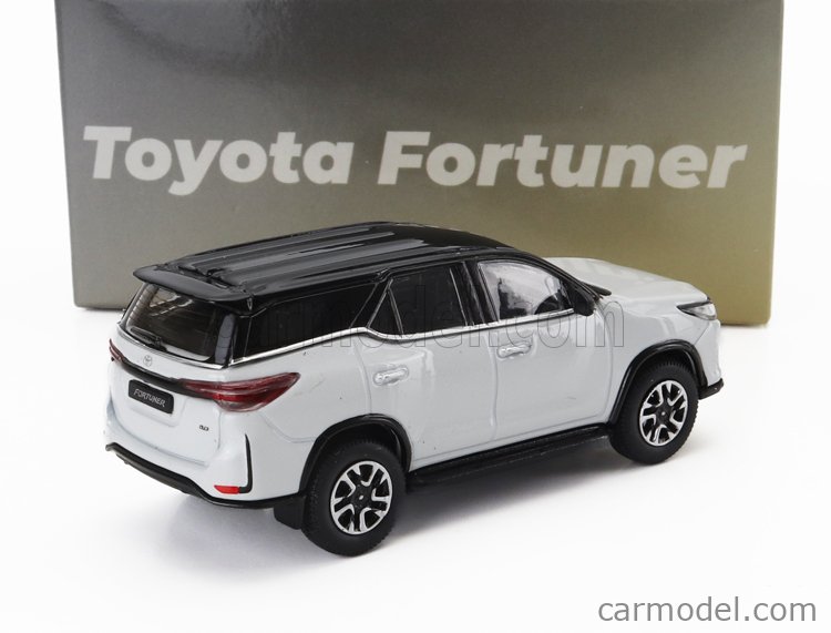 PARAGON-MODELS PA-55721 Scale 1/64 | TOYOTA FORTUNER LHD 2023 WHITE BLACK
