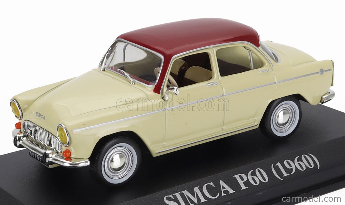 EDICOLA ABRBA060 Scale 1/43 | SIMCA P60 1960 CREAM RED