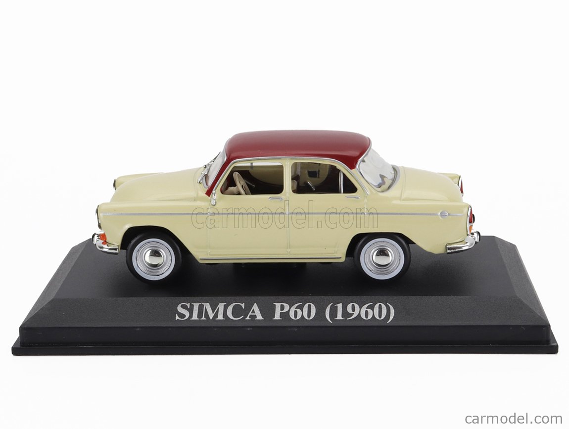 EDICOLA ABRBA060 Scale 1/43 | SIMCA P60 1960 CREAM RED