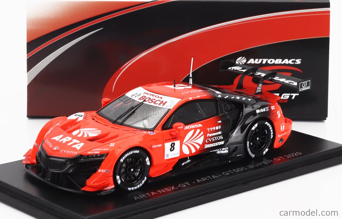 SPARK-MODEL SGT106 Scale 1/43 | HONDA NSX GT TEAM ARTA N 8 GT500 CLASS SUPER GT 2020 TOMOKI ...